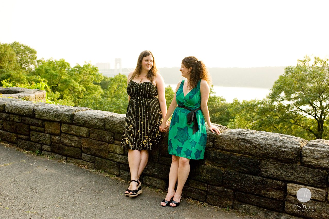 Sarah & Brianna | NYC Engagement Photographer | Fort Tryon Park | Sneak ...