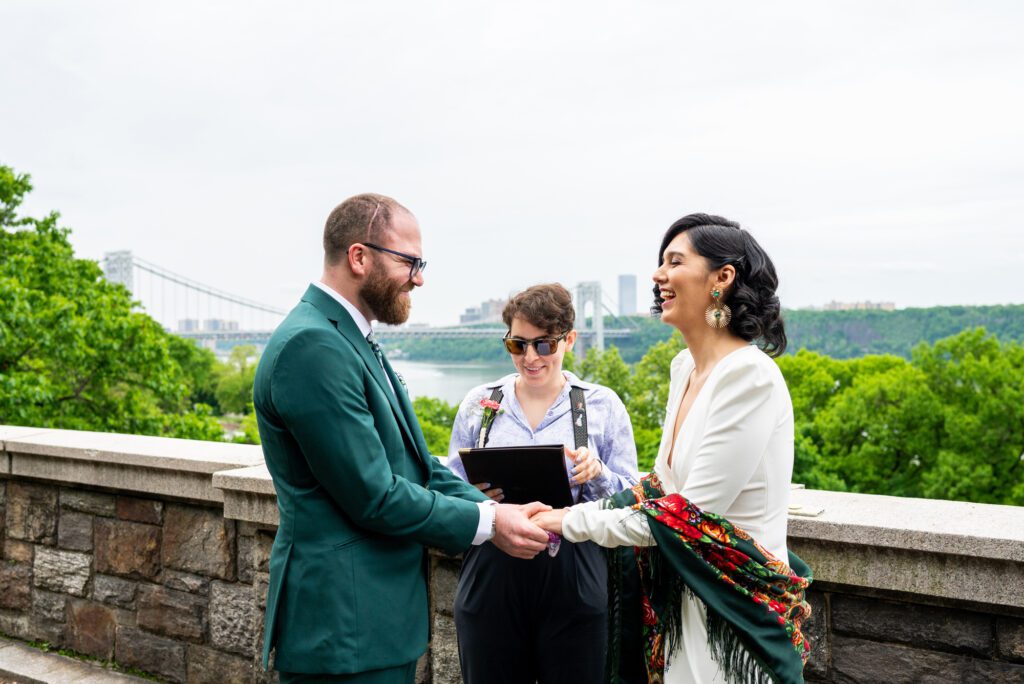 Elopement Wedding at Fort Tryon Park in NYC